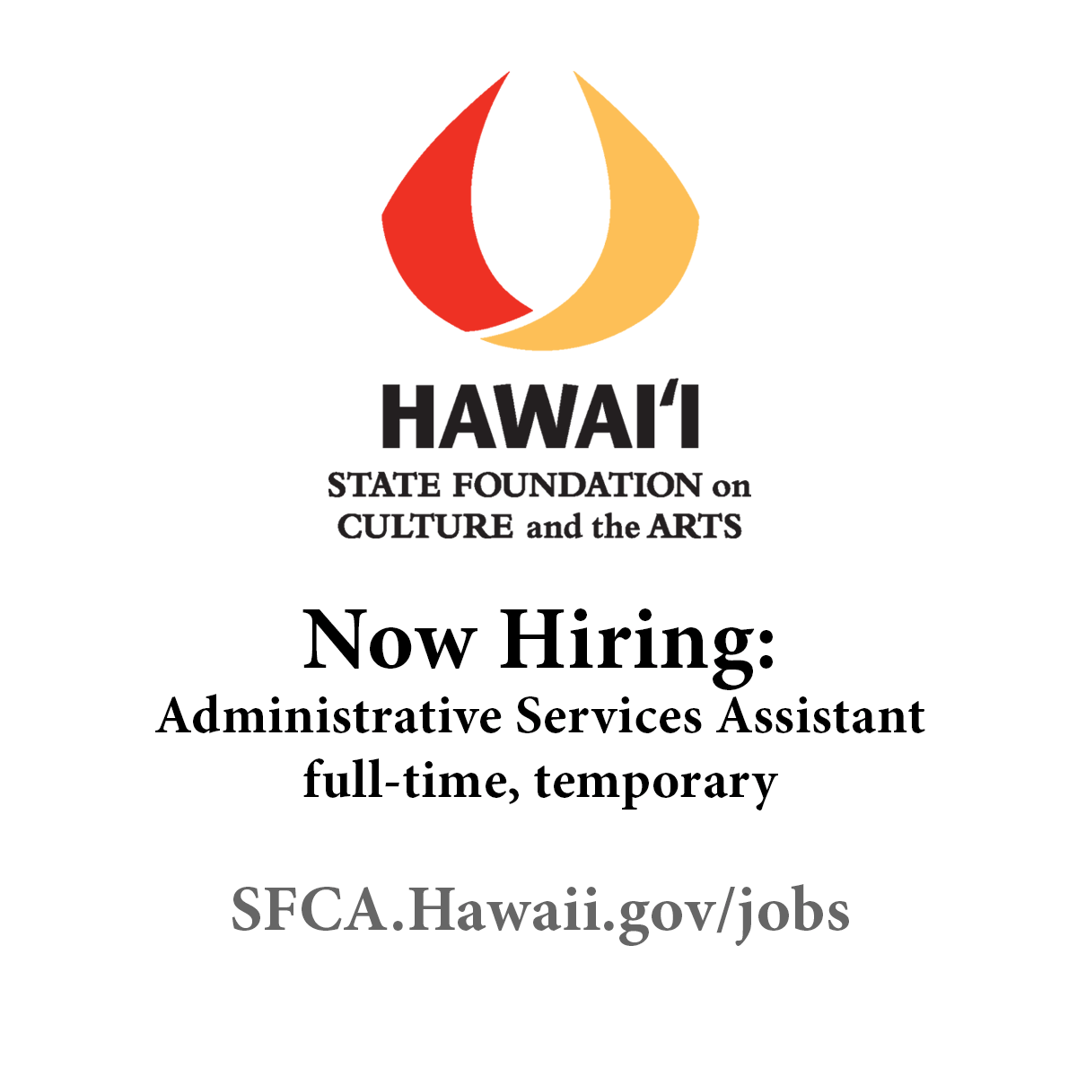 Now Hiring: Administrative Services Assistant (February 2023) | State ...
