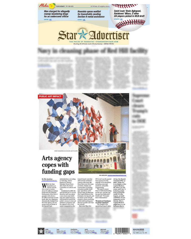 SFCA in the news: Arts agency copes with funding gaps (Honolulu Star ...