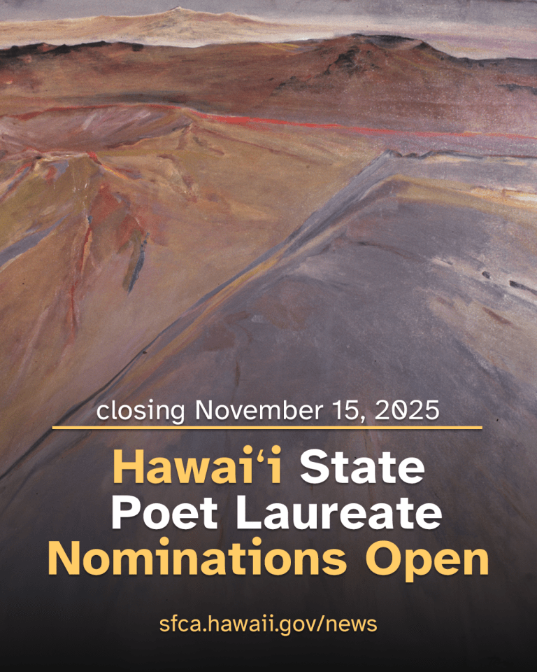 Nominations open for 2026-2029 Hawaiʻi State Poet Laureate through ...